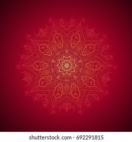 Red Islam Pattern Arab Art Indian Stock Illustration 692291815 ...