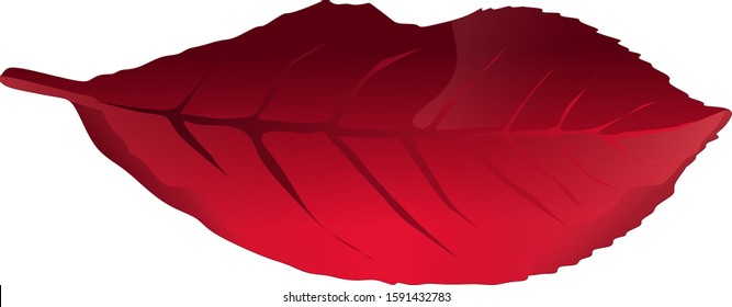 Red Leaf Shape Lips Stock Illustration 1591432783 | Shutterstock