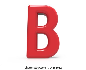 Red 3d Letter B Isolated White Stock Illustration 300632036 | Shutterstock
