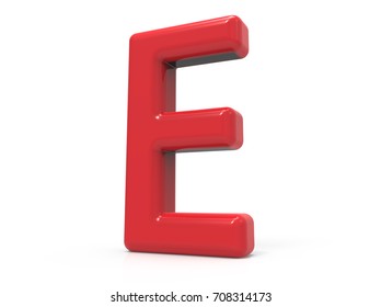 Red Letter E 3d Rendering Red Stock Illustration 706920514 | Shutterstock