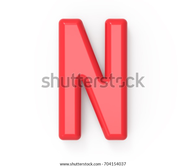 Red Letter N 3d Rendering Red Stock Illustration 704154037 | Shutterstock