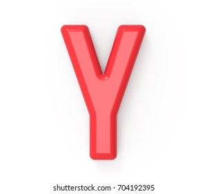 Red Letter Y 3d Rendering Red Stock Illustration 704192395 | Shutterstock