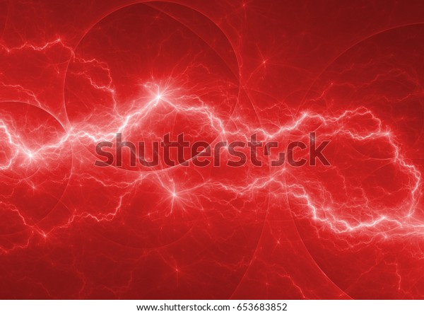Red Lightning Background Abstract Plasma Element Stock Illustration ...