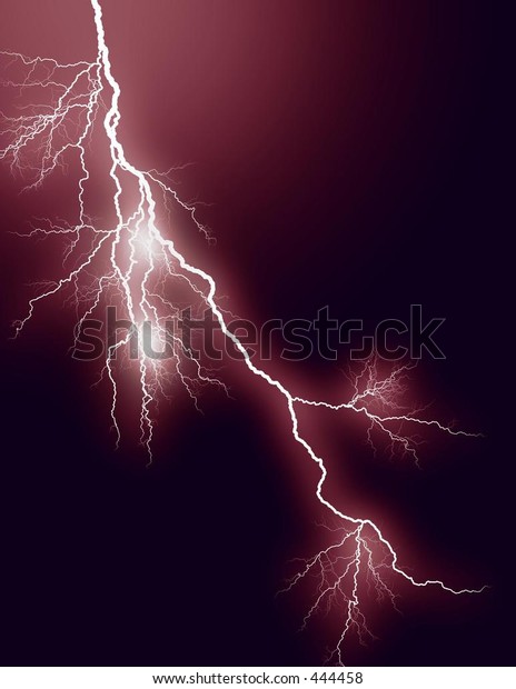 Red Lightning Bolt Stock Illustration 444458