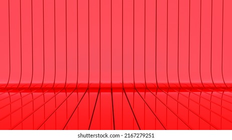 Red Lines 3d Render Wall Floor Stock Illustration 2167279251 | Shutterstock