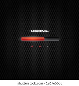 Red Loading Bar On Dark Carbon Stock Illustration 126765653 | Shutterstock