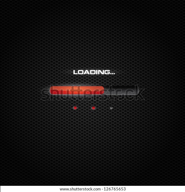 Red Loading Bar On Dark Carbon Stock Illustration 126765653 | Shutterstock