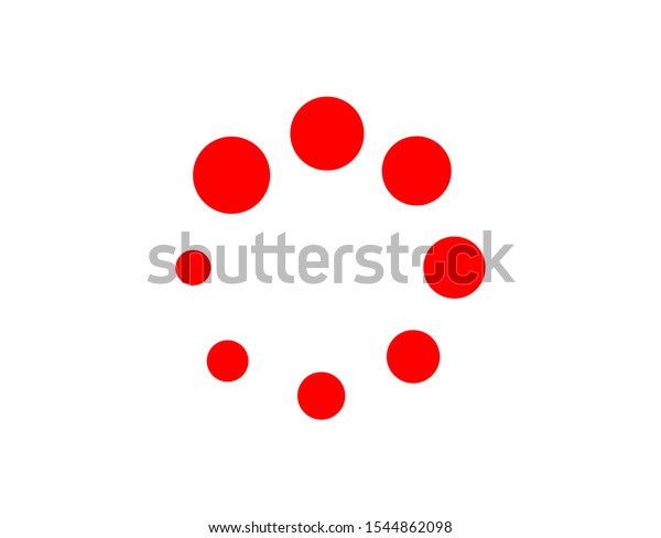 Red Loading Icon On White Stock Illustration 1544862098 | Shutterstock