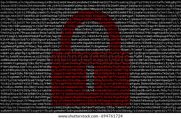 Red Lock Over Encrypted Text Cyber Stock Illustration 694761724 ...