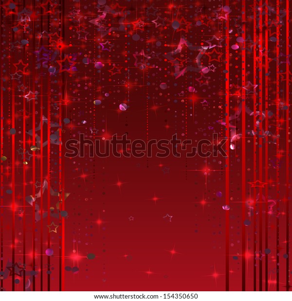 Red Magic Light Abstract Background Stars Stock Illustration 154350650 ...