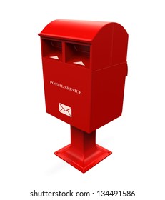 Red Mail Box Stock Illustration 134491586 | Shutterstock