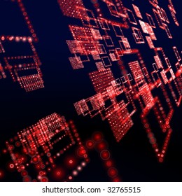 Red Matrix Wallpaper Stock Illustration 32765515 | Shutterstock