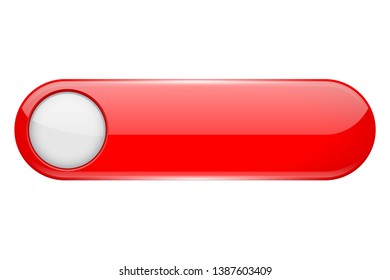 Red Menu Button White Circle Oval 스톡 일러스트 1387603409 | Shutterstock