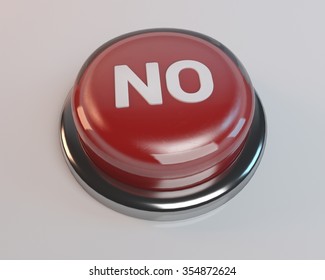 3d Button Red No Stop Disagreement Stock Illustration 125194187 ...