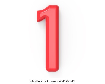 Red Number 1 3d Rendering Red Stock Illustration 704192341 | Shutterstock