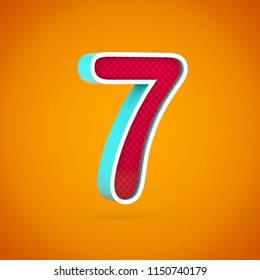 Red Number 7 3d Render Red Stock Illustration 1150740179 | Shutterstock