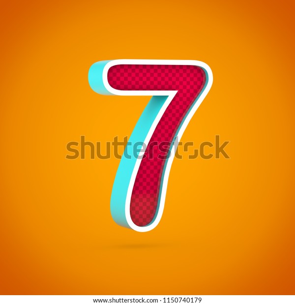Red Number 7 3d Render Red Stock Illustration 1150740179 | Shutterstock
