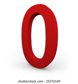 Un número rojo cero con textura: ilustración de stock 25376149 ...