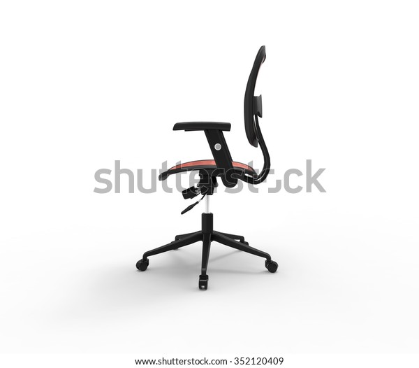 Red Office Chair Side View Variation Stock Illustration 352120409 ...