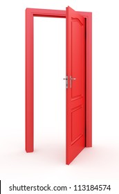 Open Red Door Stock Illustration 389771839 | Shutterstock