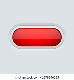 Red Oval Push Button 3d Web Stock Vector (Royalty Free) 1177425403 ...