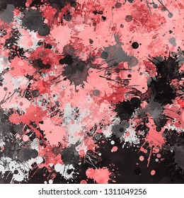 Red Paint Splatter Effect Texture On Stock Illustration 1311049256 ...