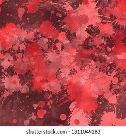 Red Paint Splatter Effect Texture On Stock Illustration 1311049283 ...
