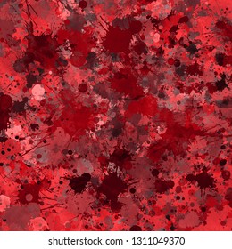 Red Paint Splatter Effect Texture On Stock Illustration 1311049331