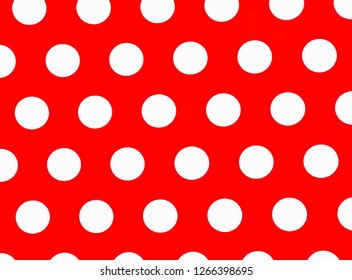 Red Polka Dot Seamless Pattern Background Stock Illustration 1266398695 ...