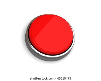 Cartoon Red Button Vector Illustration Stock Vector (Royalty Free ...