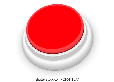 Red Button Isolate Backbround 3d Render Stock Illustration 1879291396