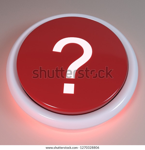 Red Push Button Punctuation Question Mark 스톡 일러스트 1270328806 | Shutterstock