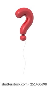 Blue Question Mark Balloon Isolated On Stock Illustration 251480674