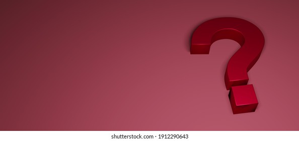 Red Question Mark Banner Red Background Stock Illustration 1912290643 ...