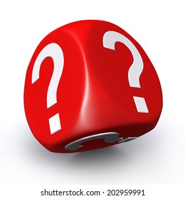 Question Mark Symbol Dice Rolling 3d Stock Illustration 57736897
