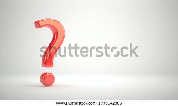 Red Question Mark On Gray Background Stock Illustration 1936142803 ...