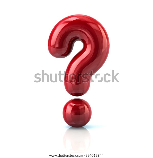 Red Question Mark Sign 3d Rendering Stock Illustration 554018944 ...