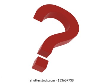 Red Question Marks White Background Stock Illustration 133667738 ...