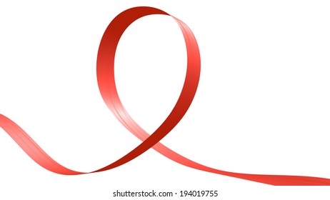 Awareness Red Ribbon Design Background Template Stock Vector (Royalty ...