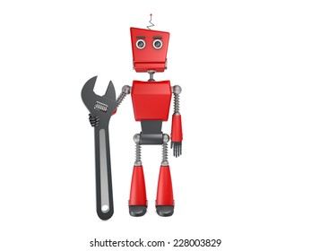Red Robot Stock Illustration 228003829 | Shutterstock