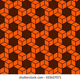 Red Seamless Geometric Box Pattern Illustration Stock Illustration ...