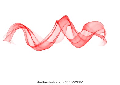 Red Smoke Wave Flow Path Energy Stock Illustration 1440403364 ...