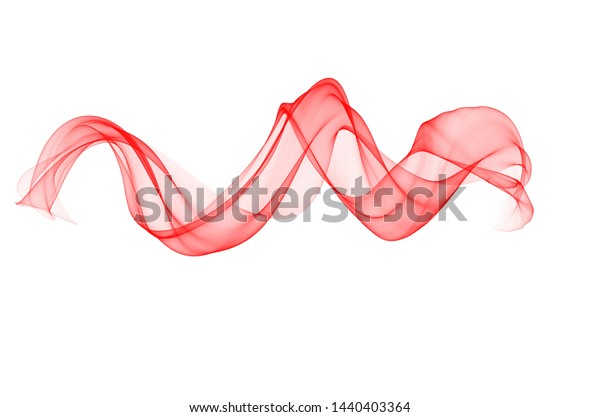 Red Smoke Wave Flow Path Energy Stock Illustration 1440403364 ...