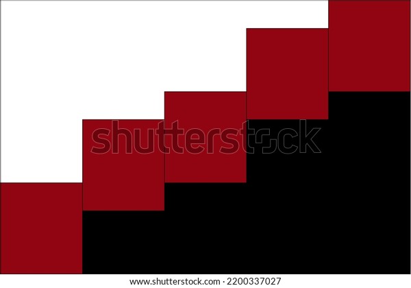 Red Square Centric On Two Tone Stock Illustration 2200337027 | Shutterstock