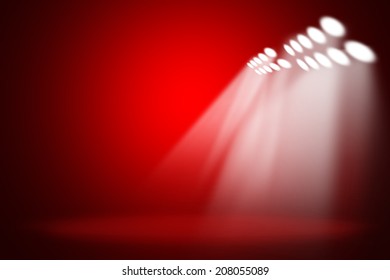 Red Stage Background Stock Illustration 208055089 | Shutterstock