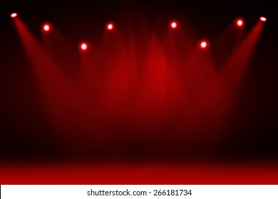 Red Stage Background 스톡 일러스트 266181734 | Shutterstock