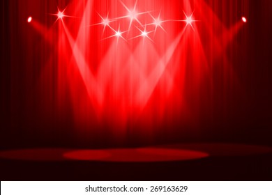 Red Stage Light Background Stock Illustration 268222937 | Shutterstock