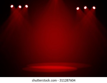 Red Stage Background Stock Illustration 311287604 | Shutterstock