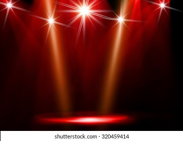 Red Stage Light Background Stock Illustration 289705985 | Shutterstock