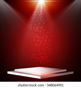 Red Stage Background Stock Illustration 348064901 | Shutterstock